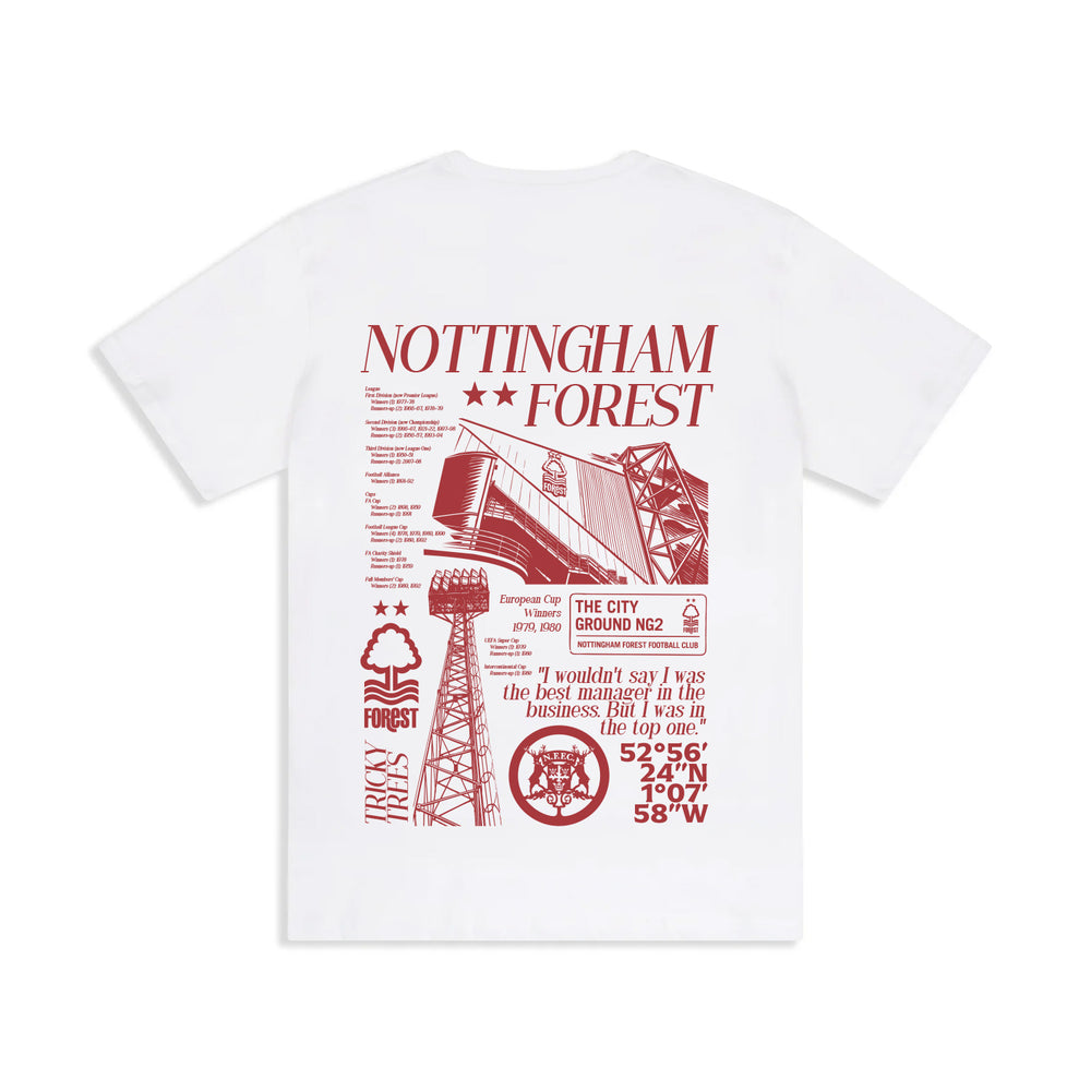 Nottingham Forest Iconic White T-Shirt | The Terrace Store – The ...