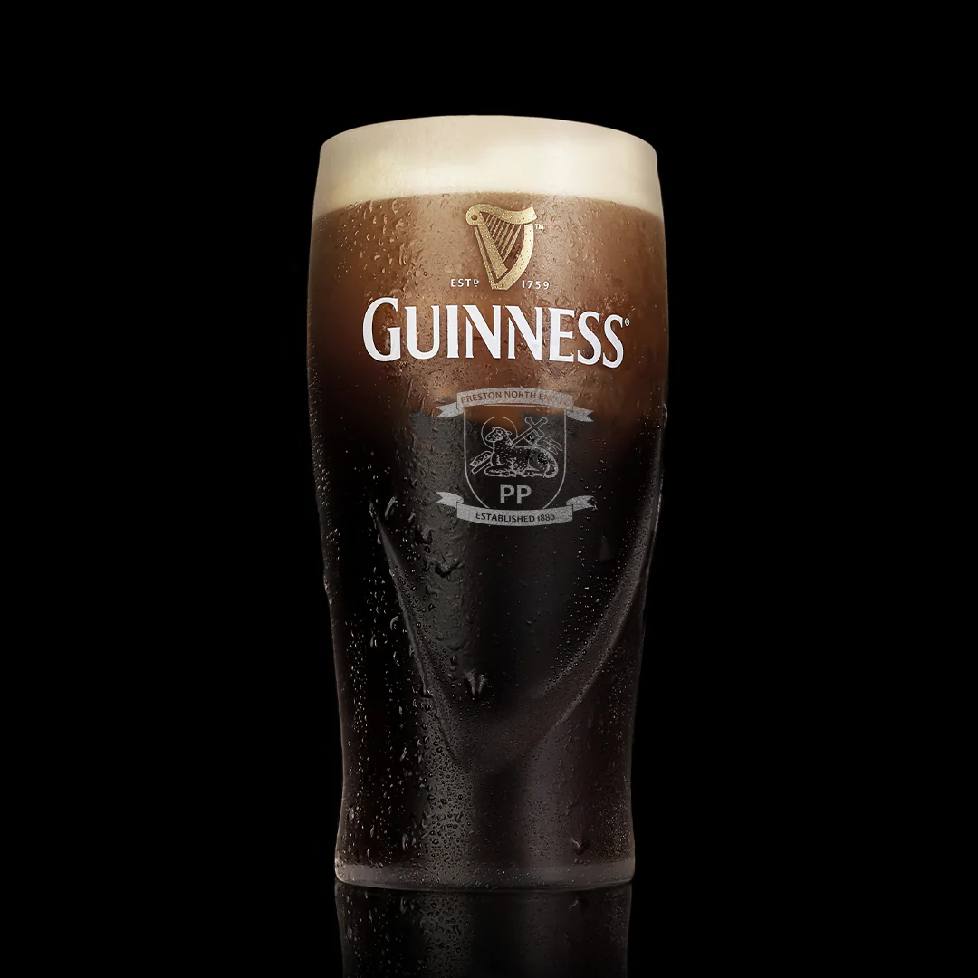 Preston North End Guinness Branded Pint Glass – The Terrace Store