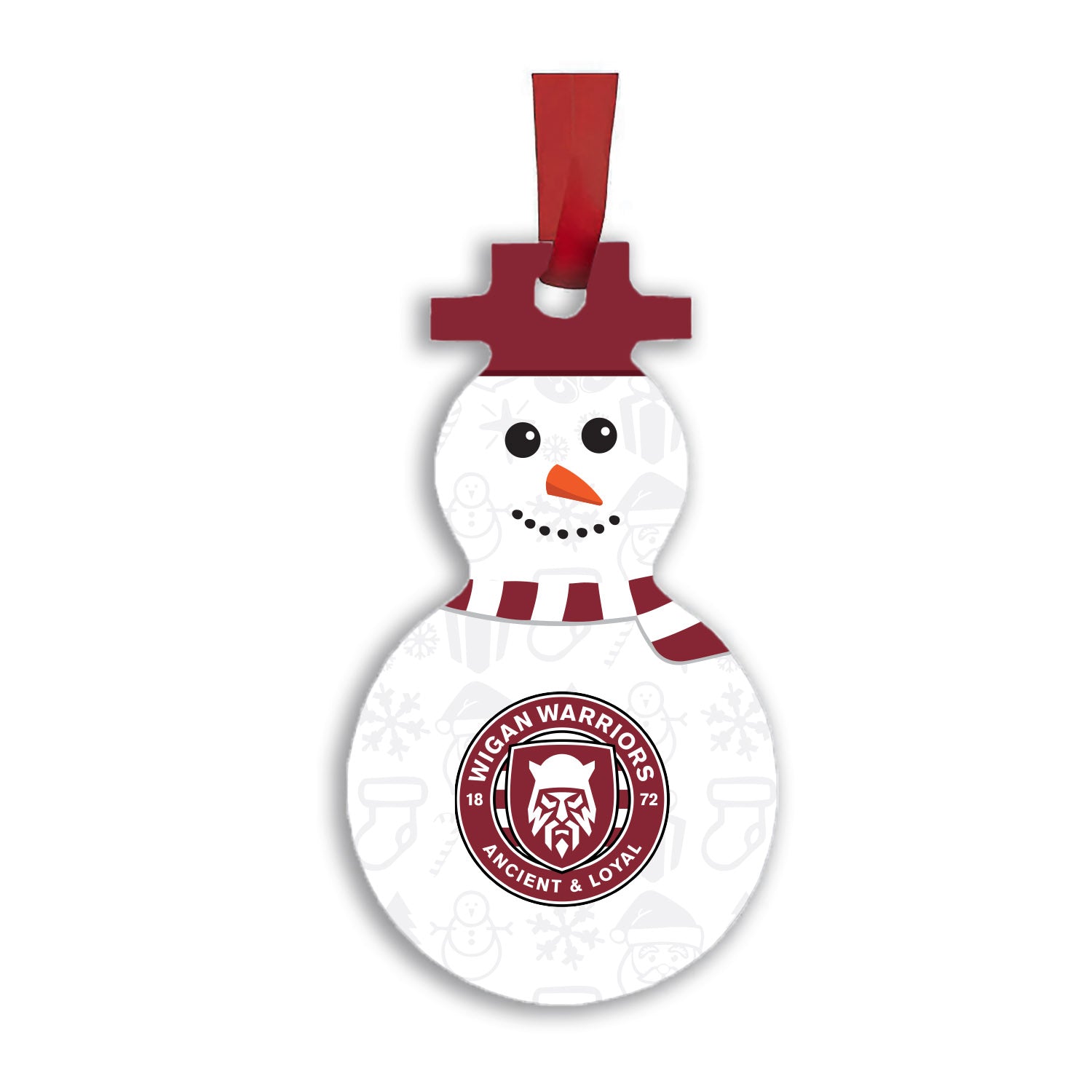 Wigan Warriors Snowman Christmas Decoration – The Terrace Store